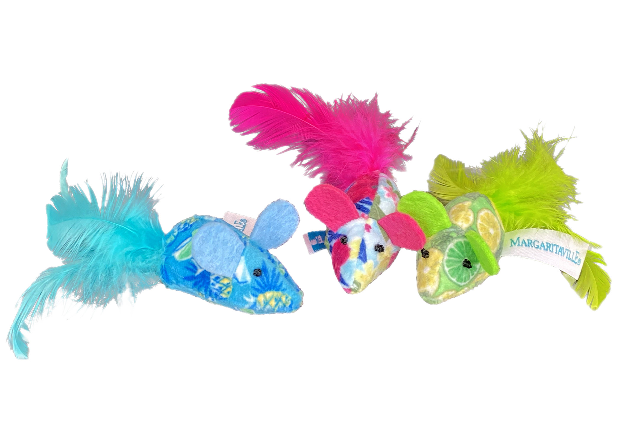 Multipet Cat Toy Margaritaville Mice 3pk – Benson's Pet Center