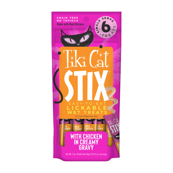 Tiki Cat Stix Wet Cat Treats Chicken 3oz Pouch – Benson's Pet Center