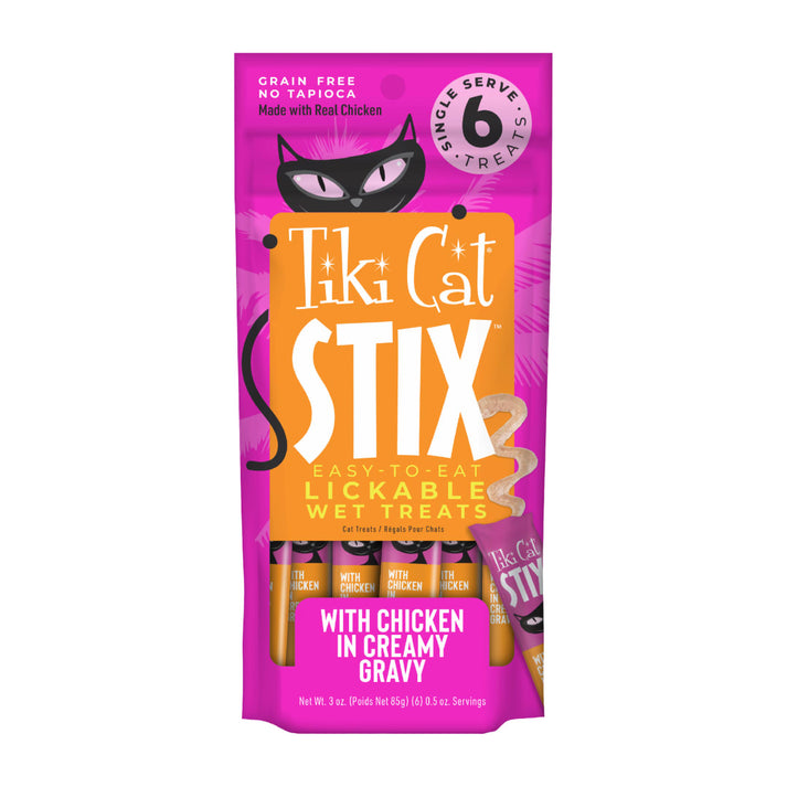 Tiki Cat Stix Wet Cat Treats Chicken 3oz Pouch – Benson's Pet Center