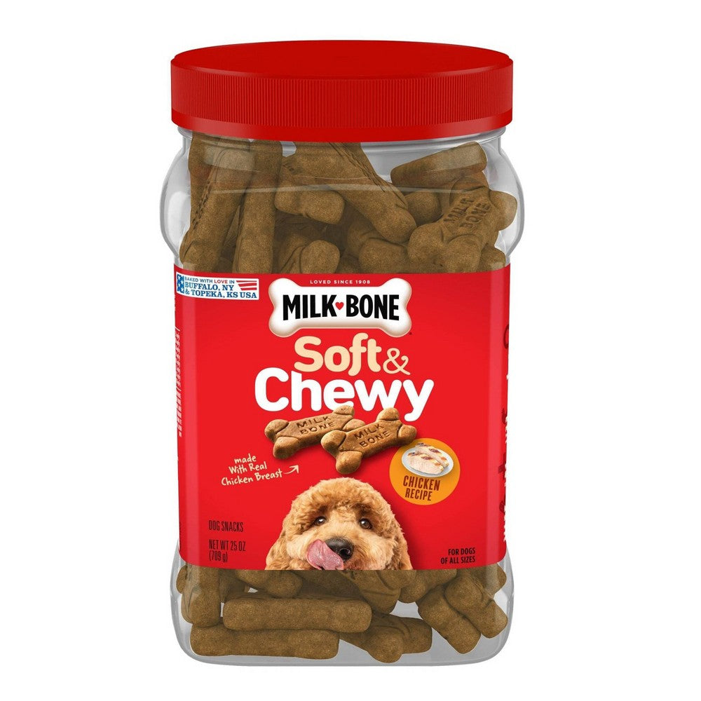 Milk-Bone Soft & Chewy Chicken Flavor Dog Treats 25oz – Benson's Pet Center