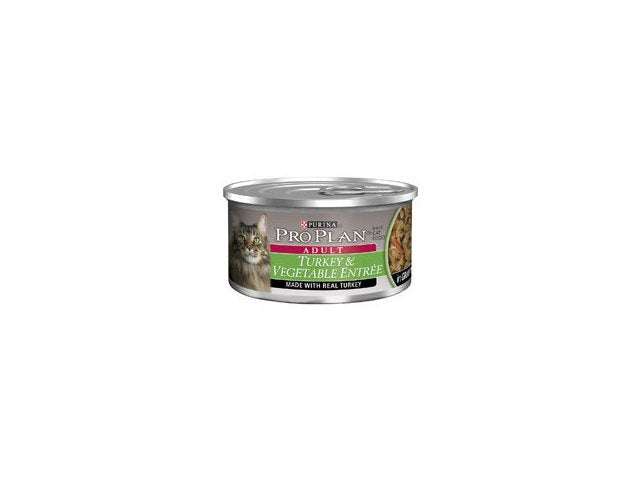 Pro Plan Savor Turkey & Vegetable Adult Canned Cat Food in Gravy, 3 oz ...